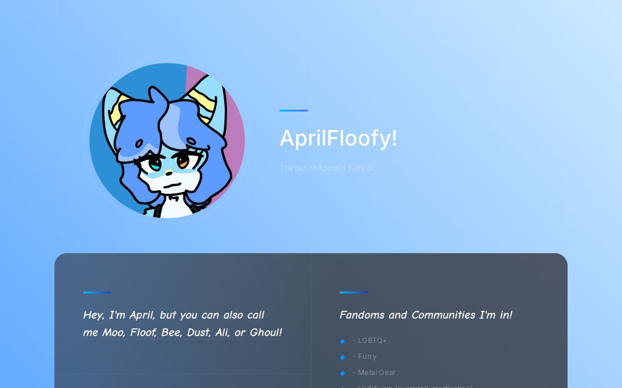 AprilFloofy's Carrd